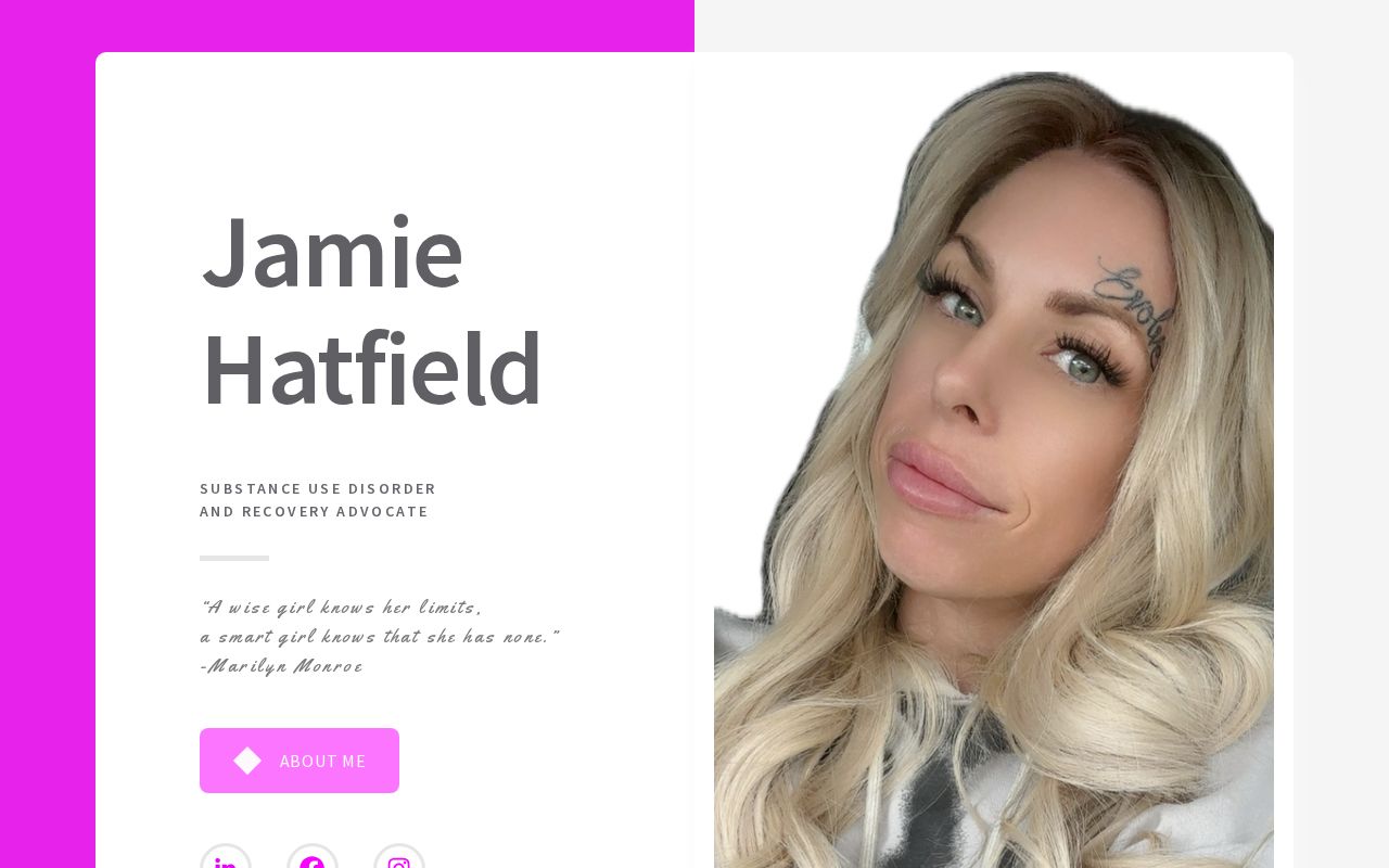 Jamie Hatfield- Substance Use Disorder and Recovery Advocate